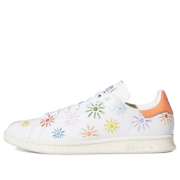 Adidas Stan Smith "pride" Low Top Sneakers - White/orange