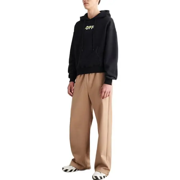 Off-White Off" Graphic Hoodie - Black/white