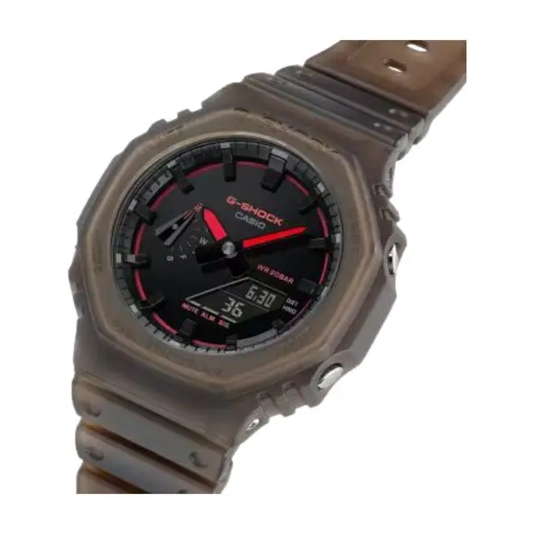 Casio G-shock Octagonal Resin Watch - Brown/red