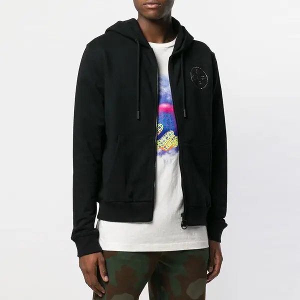 Off-White Embellished Logo Hooded Jacket