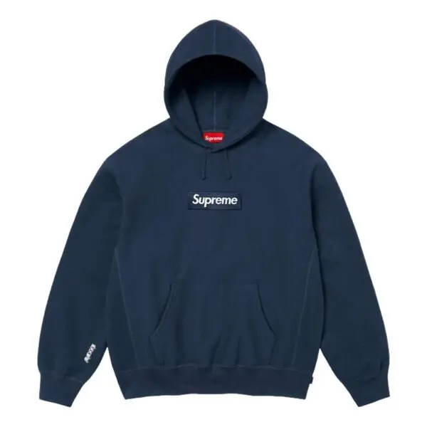 Supreme Fw25 Box Logo Hoodie - Navy