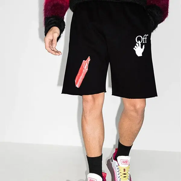 Off-White Pascal Applique Casual Shorts