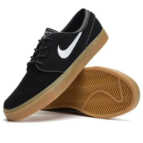 Nike Zoom Stefan Janoski " Gum" Low Top Sneakers - Black