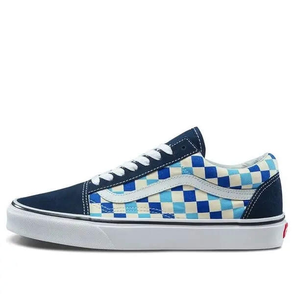 VANS Old Skool Checkerboard Sneakers - Blue