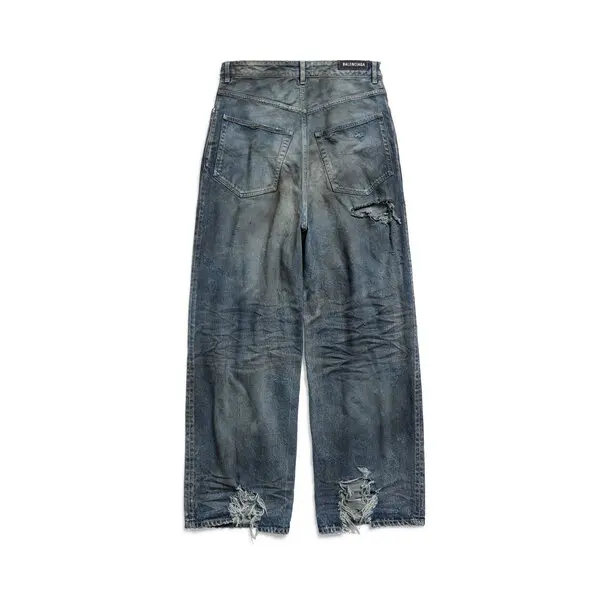 Balenciaga Baggy Distressed Denim Pants