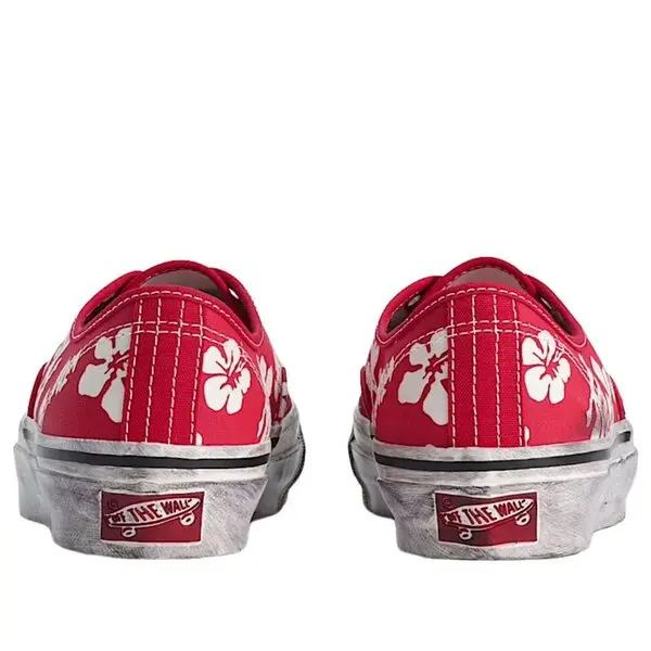 VANS Authentic "red White" Floral Sneakers - Red/white