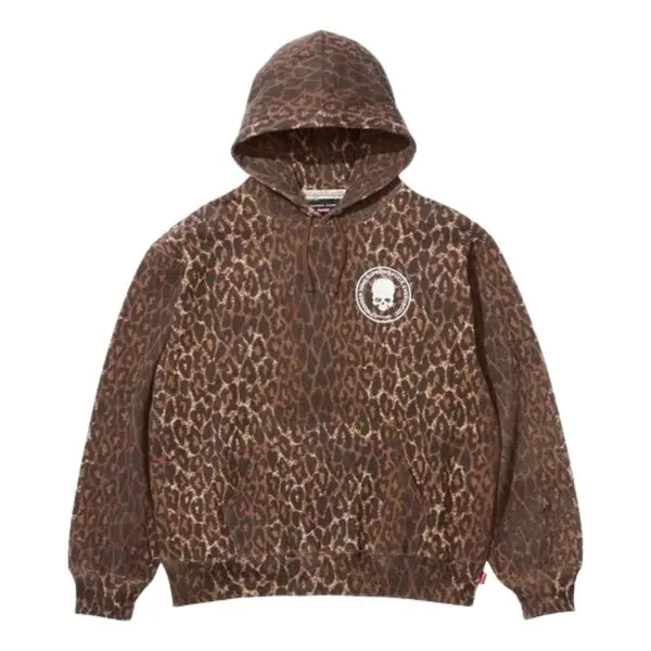Supreme Fw25 X Number Ine Hooded Sweatshirt - Leopard
