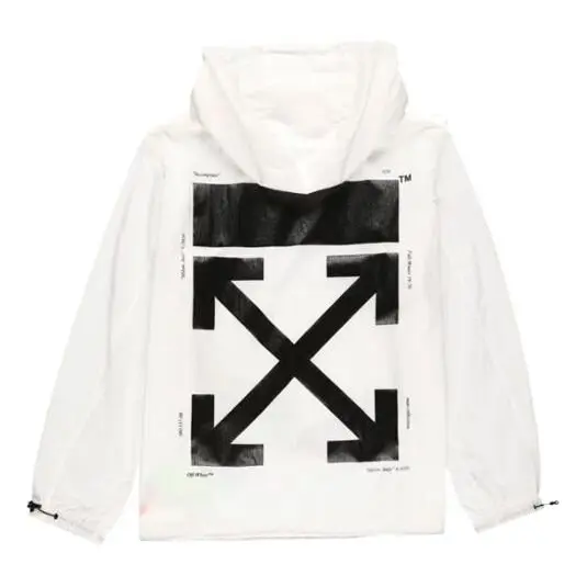 Off-White Fw19 Printing Pullover Hooded Jacket
