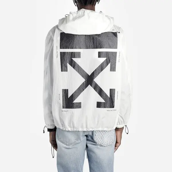 Off-White Fw19 Printing Pullover Hooded Jacket