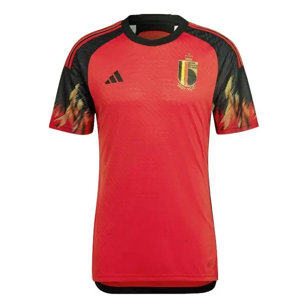 Adidas Belgium 2022-2023 Authentic World Cup Home Jersey - Red