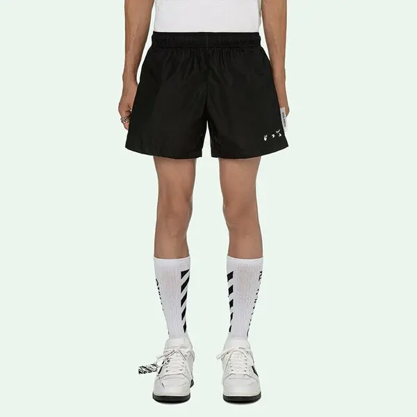 Off-White Ss21 Logo Detail Shorts