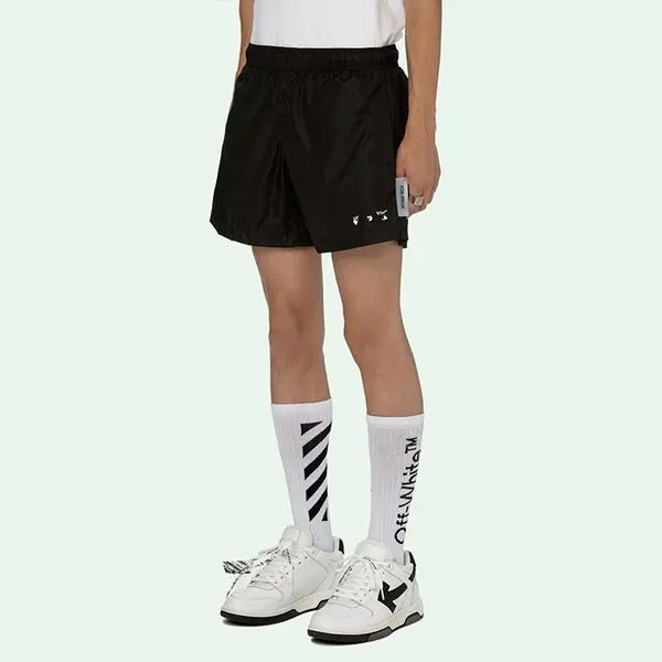 Off-White Ss21 Logo Detail Shorts