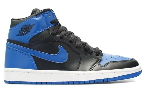 JORDAN Air 1 Retro Royal 2001 High Top Sneakers - Black
