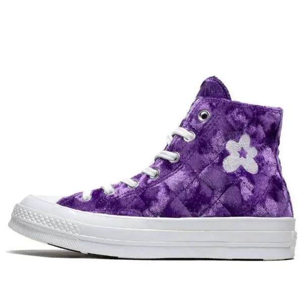 CONVERSE Golf Le Fleur X Chuck 70 Hi 'quilted Velvet Tillandsia - Purple