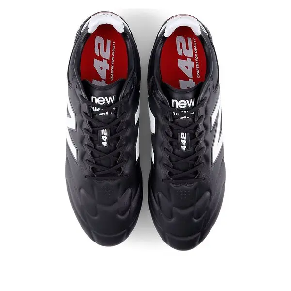 NEW BALANCE 442 Elite Fg V3 Soccer Cleats - Black/white/fire Cracker