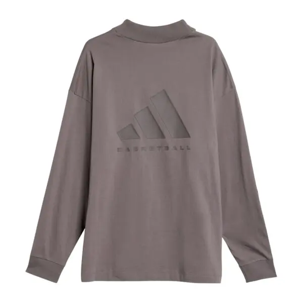 Adidas Basketball Long Sleeve Mock Neck Tee