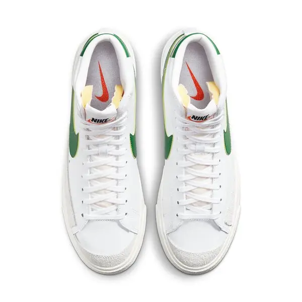 Nike Blazer Mid '77 Vintage High Top Sneakers - White/green