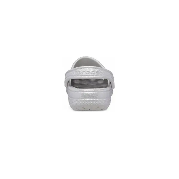 CROCS Classic Glitter Clogs - Silver