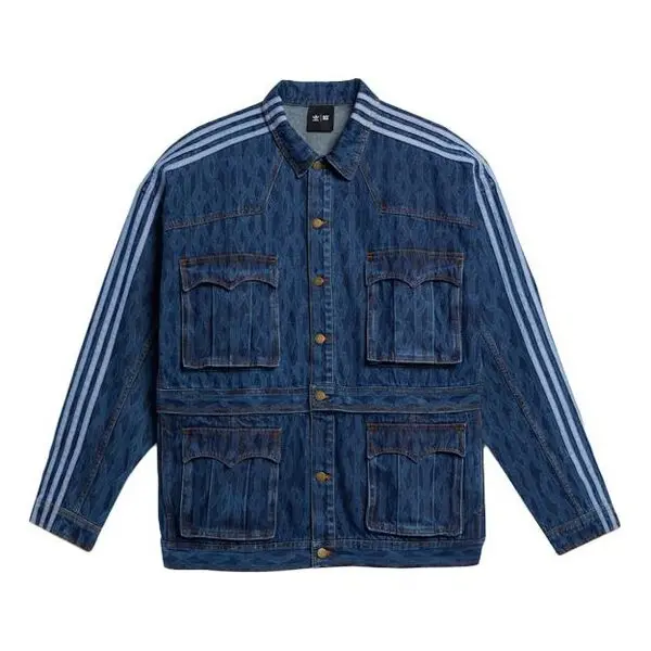 Adidas Originals X Ivy Park Crossover Cotton Loose Detachable Denim Jacket - Blue