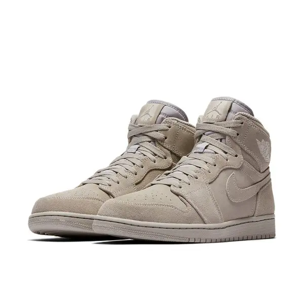 JORDAN Air 1 Retro High Suede Sneakers - Grey