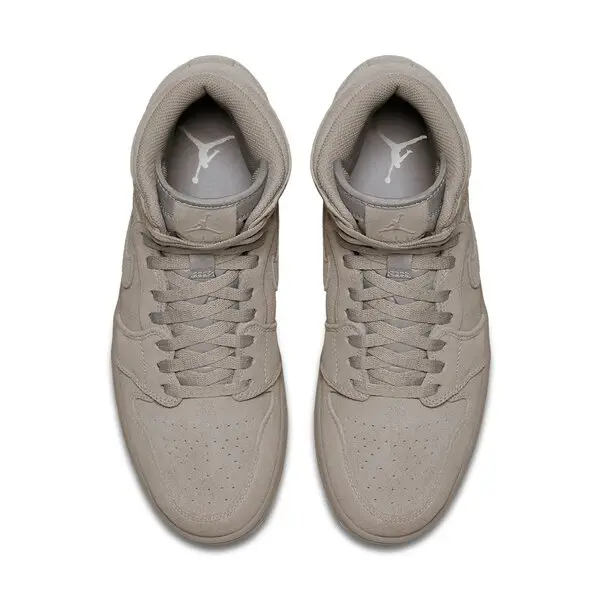 JORDAN Air 1 Retro High Suede Sneakers - Grey