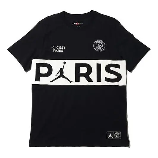 JORDAN X Psg Crossover Short Sleeve - Black/white