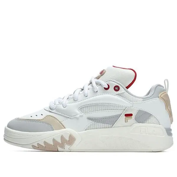 FILA FUSION Desperado Vintage Basketball Sneakers - White/grey/red