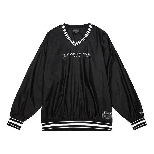 Mitchell & Ness X Mastermind World Nylon Pullover Sweatshirt - Black