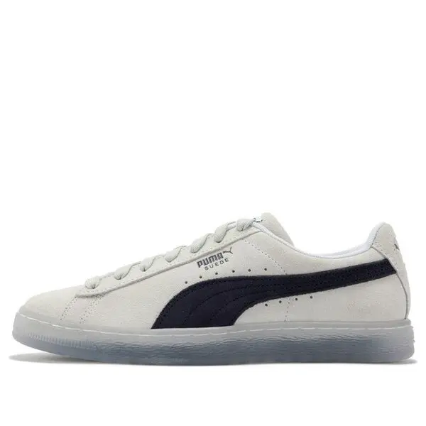 PUMA Suede Translucent Low Top Sneakers - White/black