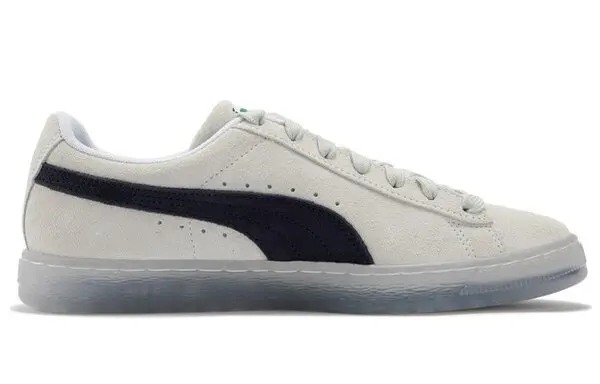 PUMA Suede Translucent Low Top Sneakers - White/black