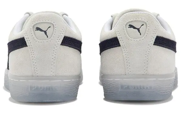 PUMA Suede Translucent Low Top Sneakers - White/black