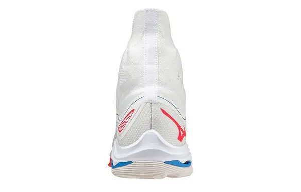 Mizuno Wave Lightning Neo V1ga200225 High Top Athletic Sneakers - White/red/french Blue