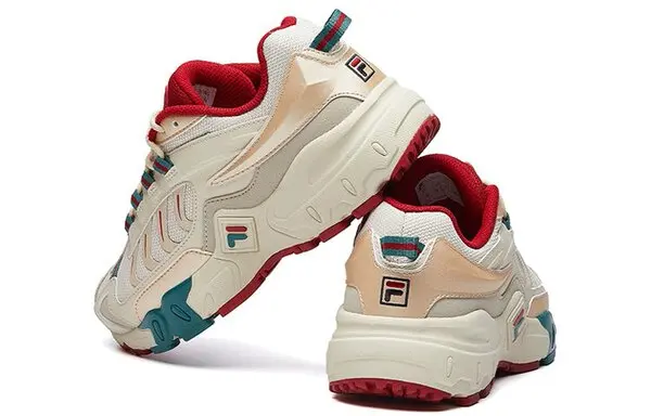 FILA Lace-up Athletic Sneakers - Creamy