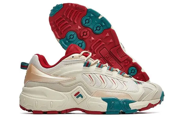 FILA Lace-up Athletic Sneakers - Creamy