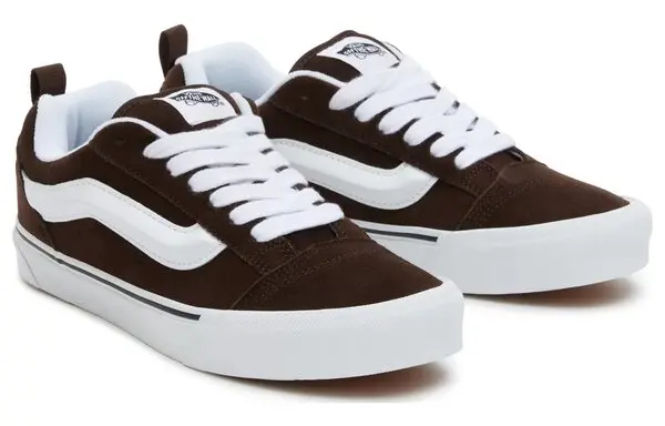 VANS Knu Skool Sneakers - Brown/white
