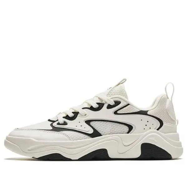 ANTA Back Wave Sneakers - White/black