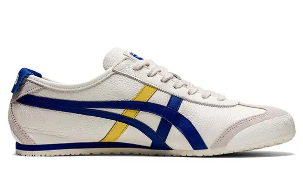Onitsuka Tiger Mexico 66 "white Blue Yellow" Lace-up Sneakers - White/blue/yellow