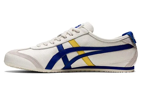 Onitsuka Tiger Mexico 66 "white Blue Yellow" Lace-up Sneakers - White/blue/yellow