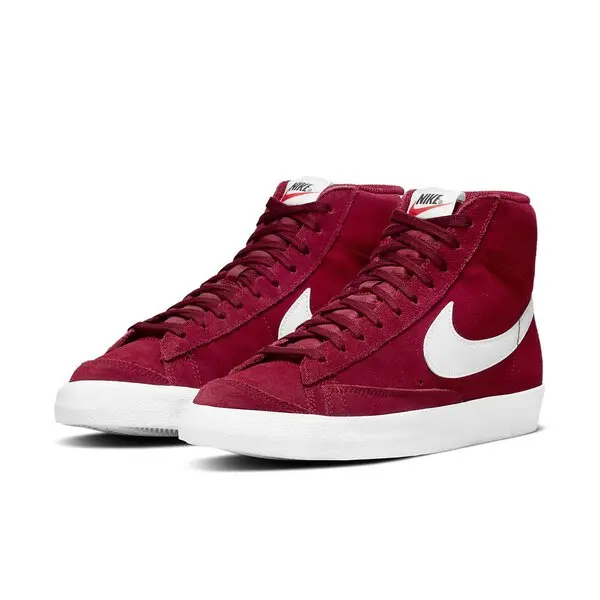 Nike Blazer Mid '77 Suede High Top Sneakers - Red/white