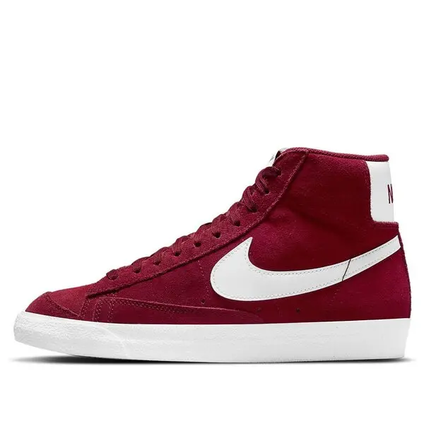 Nike Blazer Mid '77 Suede High Top Sneakers - Red/white