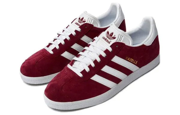 Adidas Gazelle Burgundy White - Red