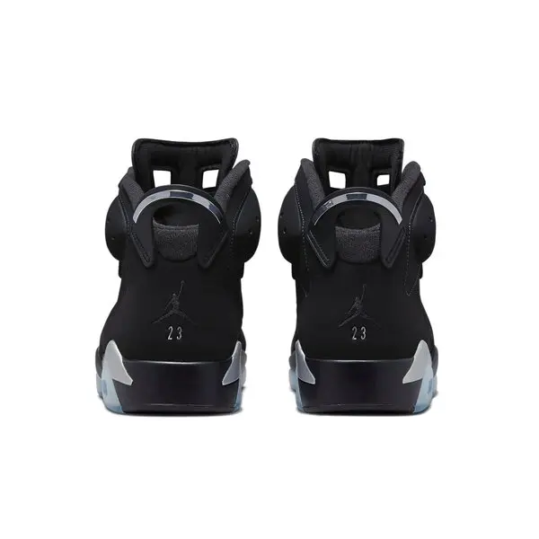 JORDAN 6 Retro Chrome Metallic Silver - Black