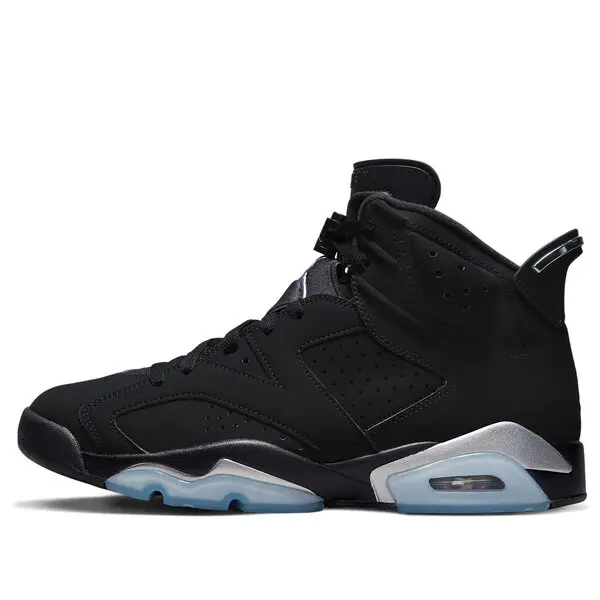JORDAN 6 Retro Chrome Metallic Silver - Black