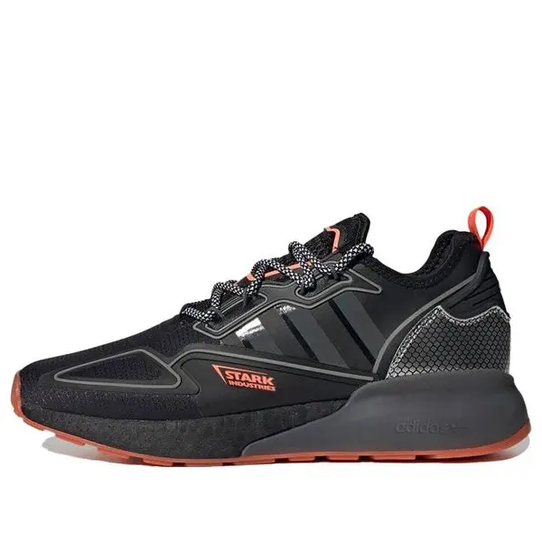 Adidas Marvel X Zx 2k Boost 'stark Industries' Sneakers - Black
