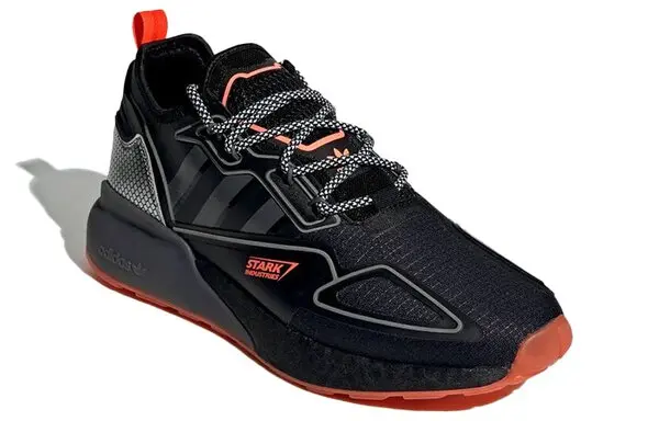Adidas Marvel X Zx 2k Boost 'stark Industries' Sneakers - Black
