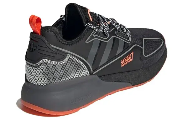 Adidas Marvel X Zx 2k Boost 'stark Industries' Sneakers - Black