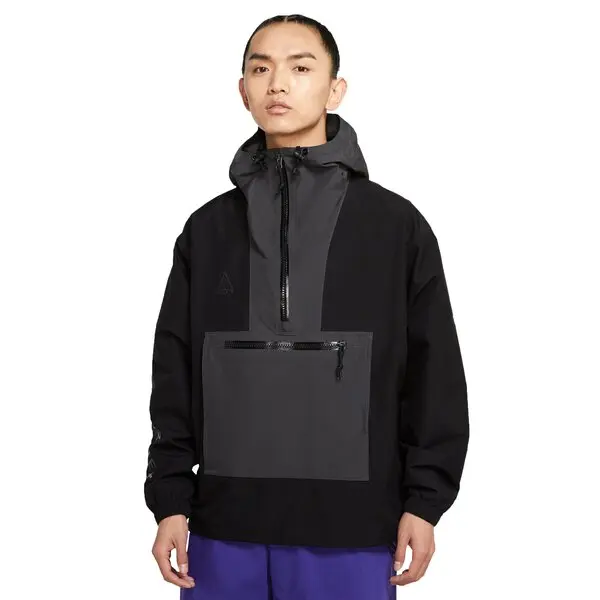 Nike X Gore-tex Paclite Logo Jacket 'black Grey - Black/grey