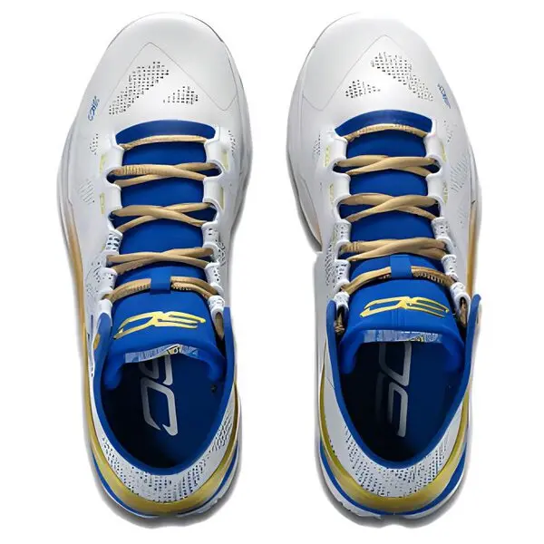 Under Armour Curry 2 Nm High Top Sneakers - White/yellow/blue