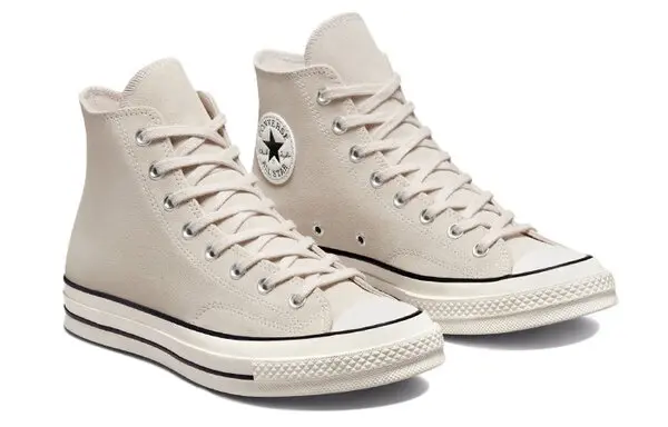CONVERSE Chuck 70 Hi Suede Lace-up Sneakers - Light Brown