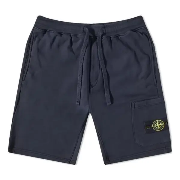 Stone Island Garment Dyed Sweat Shorts - Navy